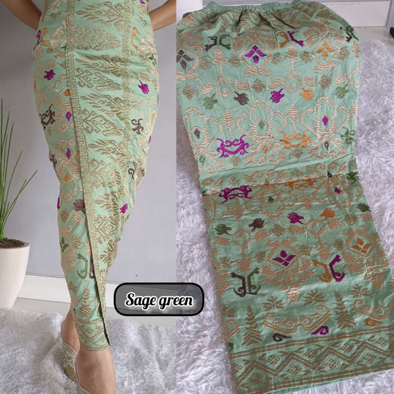 Jual ROK SONGKET BALI BORDIR STRAIT PREMIUM | KAMEN JADI BORDIR STRAIT ...