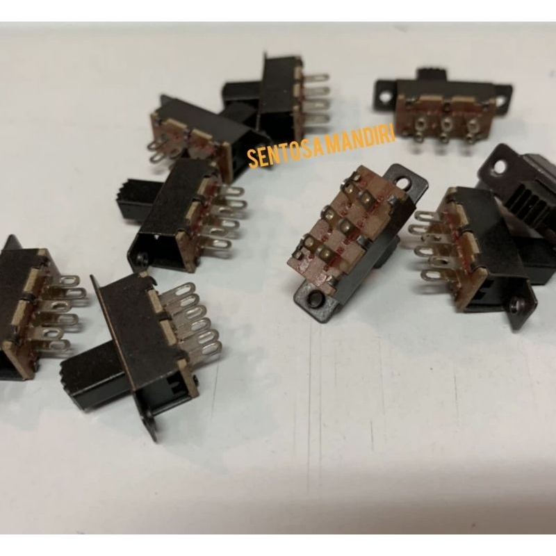 Jual Slide Switch Saklar Geser On Off Kecil 6P 6pin 6 Pin | Shopee Indonesia