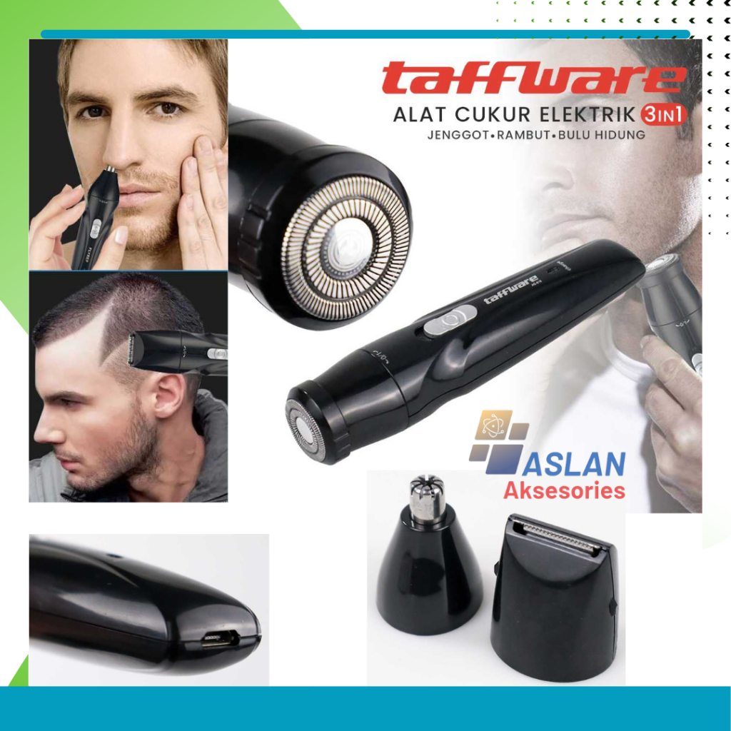 Jual Mesin Alat Cukur Elektrik 3 in 1 Jenggot Rambut Bulu Hidung - AG ...