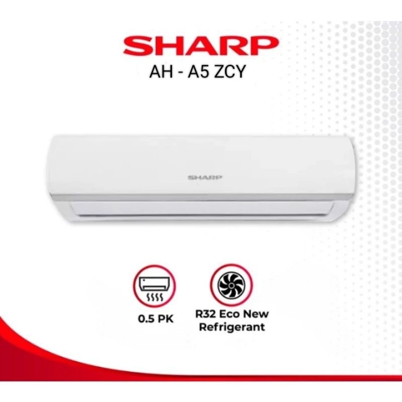 Jual AC SHARP 1/2PK AH- A5ZCY Garansi Resmi Original | Shopee Indonesia