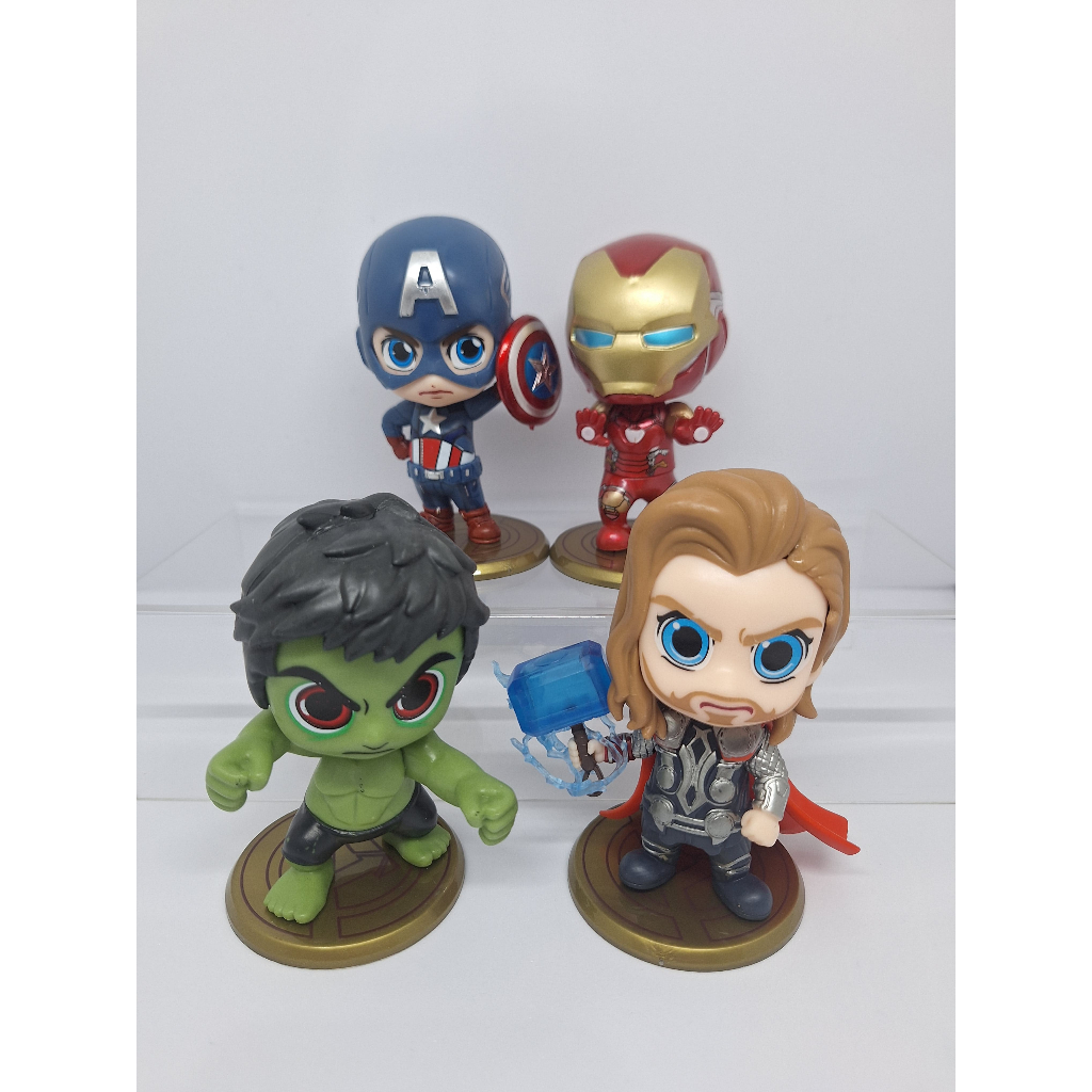Jual Action Figure / Pajangan The Avenger Marvel Thor Iron Man Hulk Captain America Isi 4Pcs ...