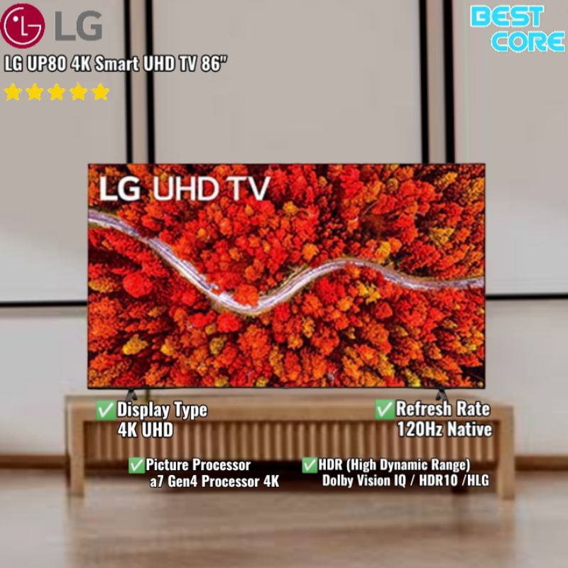 Jual LG 4K UHD TV 86UP800OPTB 86 Inch 86UP8000 Smart Magic Remote ...