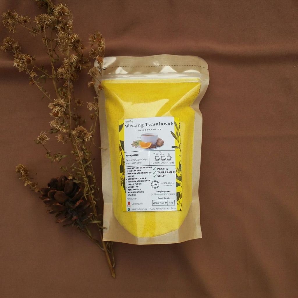 Jual Wedang Temulawak Bubuk 500 Gram Bubuk Siap Seduh Minuman ...