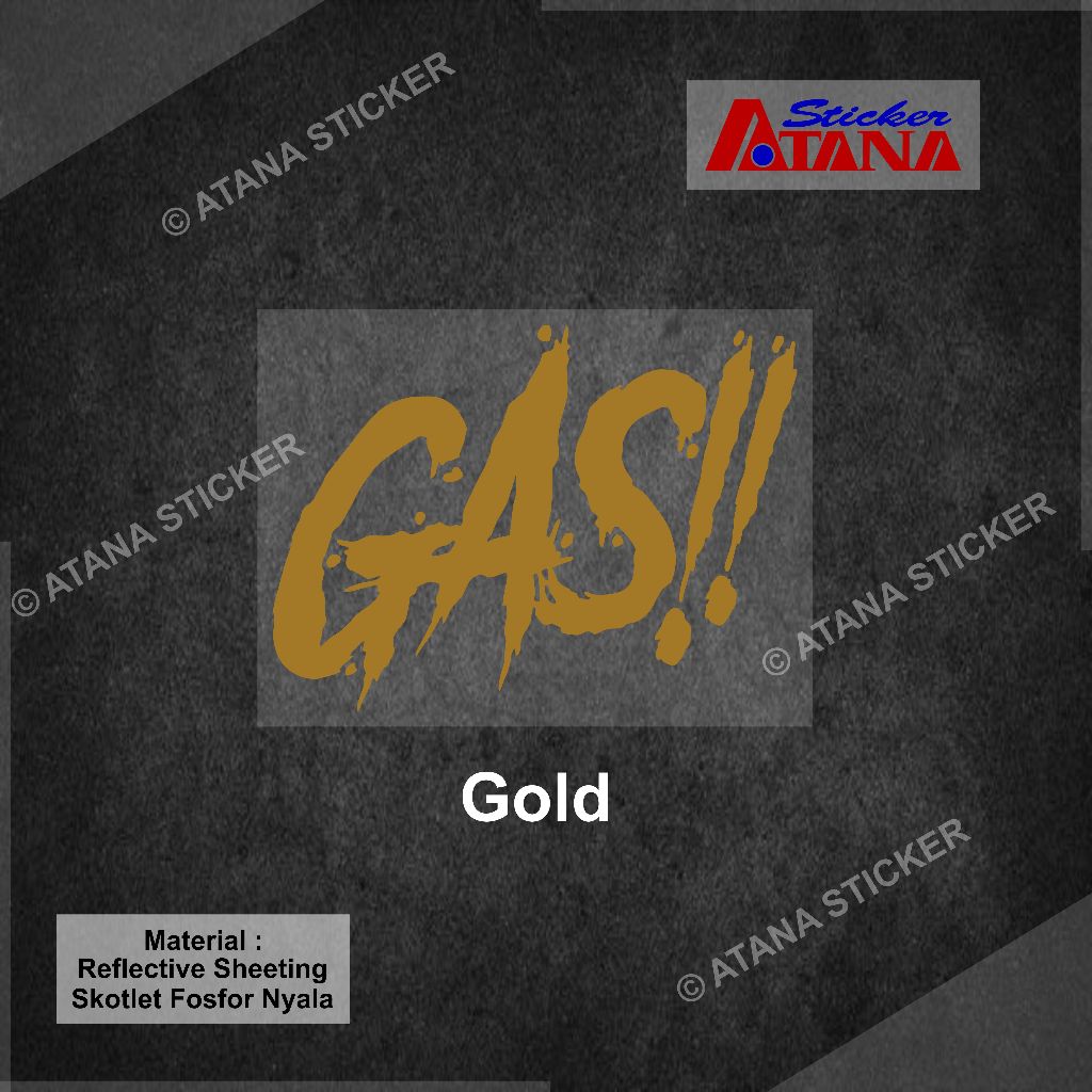Jual Stiker Cutting Gas !! Gas!! Gass Gaspol Viral Mark Tanda Cipratan ...