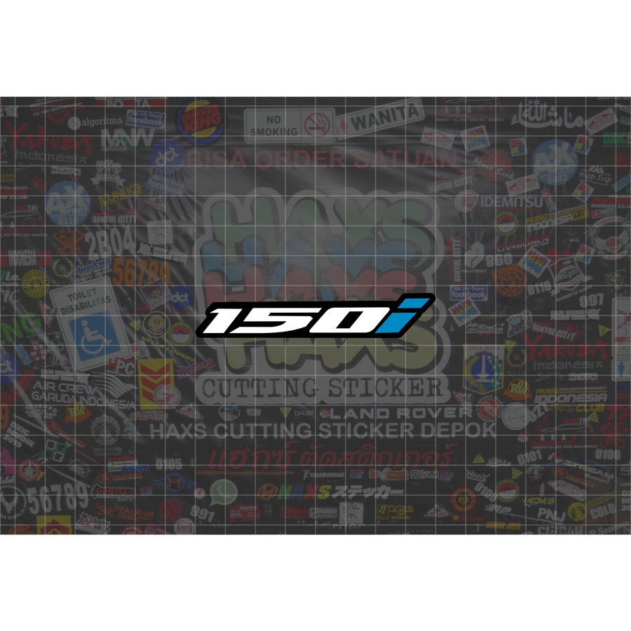 Jual Cutting Sticker 150i ukuran 8 cm untuk motor mobil | Shopee Indonesia