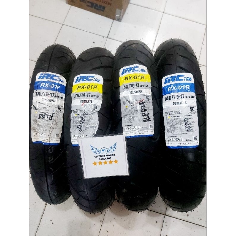 Jual Ban Luar IRC RX01 TUBELESS 100/80-17 110/70-17 120/70-17 130/70-17 140/70-17 Cb150 R15 Gsx ...