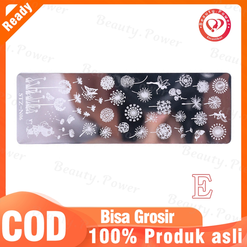 Jual Manicure Transfer Template Bunga Kuku Kuku Gambar Stamping Stensil ...