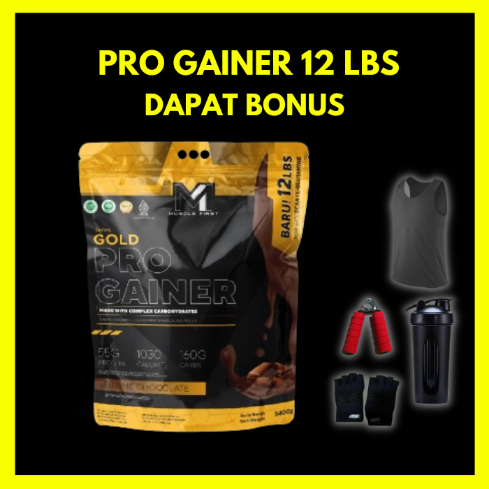 Jual Muscle First - M1 - Pro Gold Gainer 12 Lbs - Weight Gainer ...