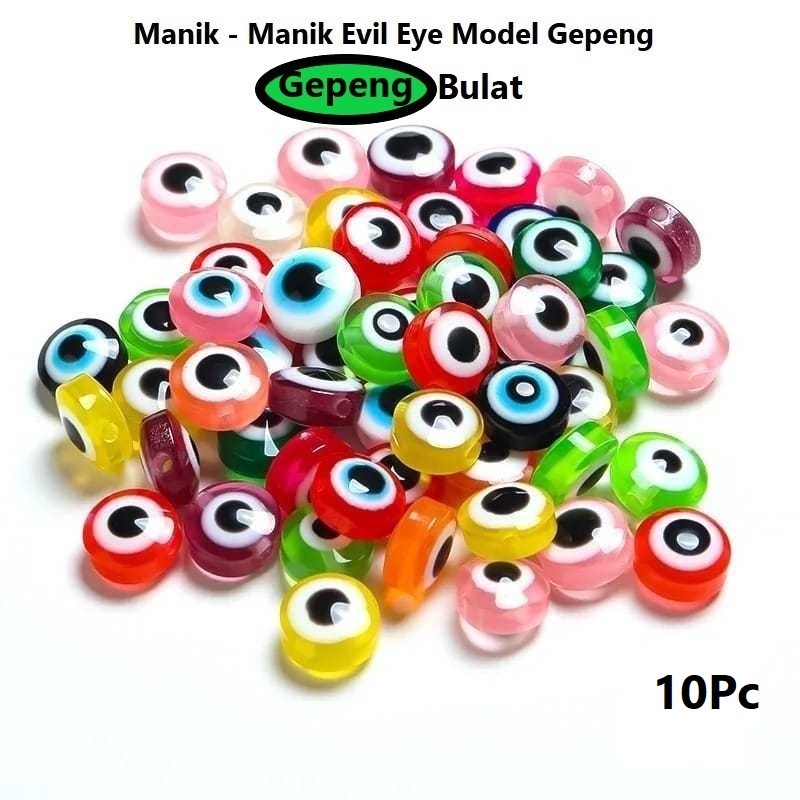 Jual Bahan Manik Evil Eye | Resin Motif Mata Monster Model Gepeng Harga ...