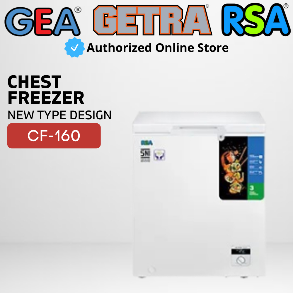 Jual CHEST FREEZER RSA CF-160 FREEZER RUMAHAN ORIGINAL GARANSI RESMI ...