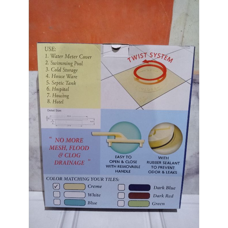 Jual Tutup lantai keramik sapiteng septic tank pembuangan drainage ...