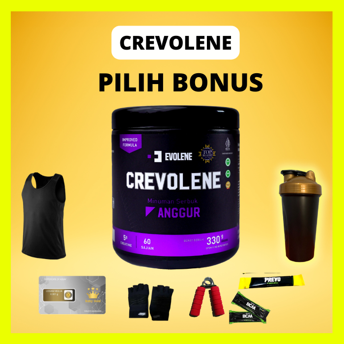 Jual CREVOLENE - EVOLENE 330GR/60X SERVING CREVOLEN CREATINE CREATIN ...
