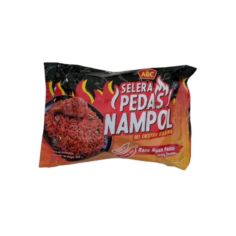 Jual Mie Abc Selera Pedas Nampol Ayam Pedas 80g | Shopee Indonesia