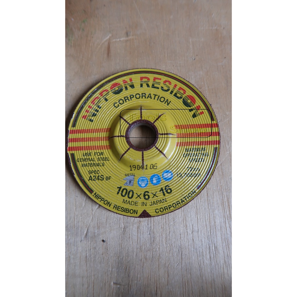 Jual NIPPON RESIBON Batu Gerinda 4" x 6mm/ Grinding Wheel 100x6x16 ...