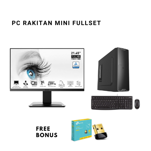 Jual SLIM MINI PC RAKITAN INTEL CORE I5 8500 | DDR4 16GB OFFICE FULLSET ...