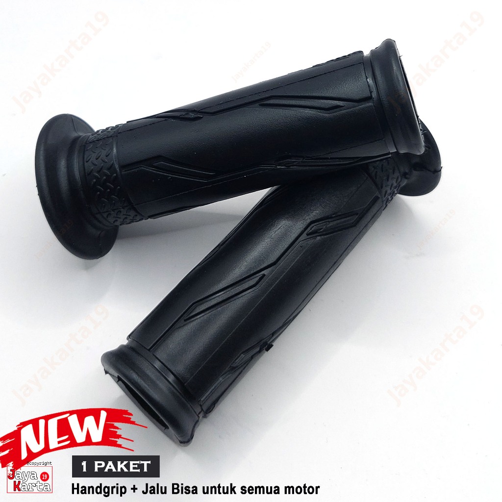 Jual hangrip motor universal + jalu stang chrom | Shopee Indonesia