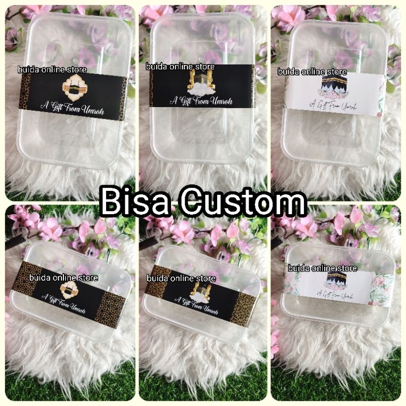Jual stiker sticker label A Gift From Umroh Segel Kemasan Dus Box Mika ...