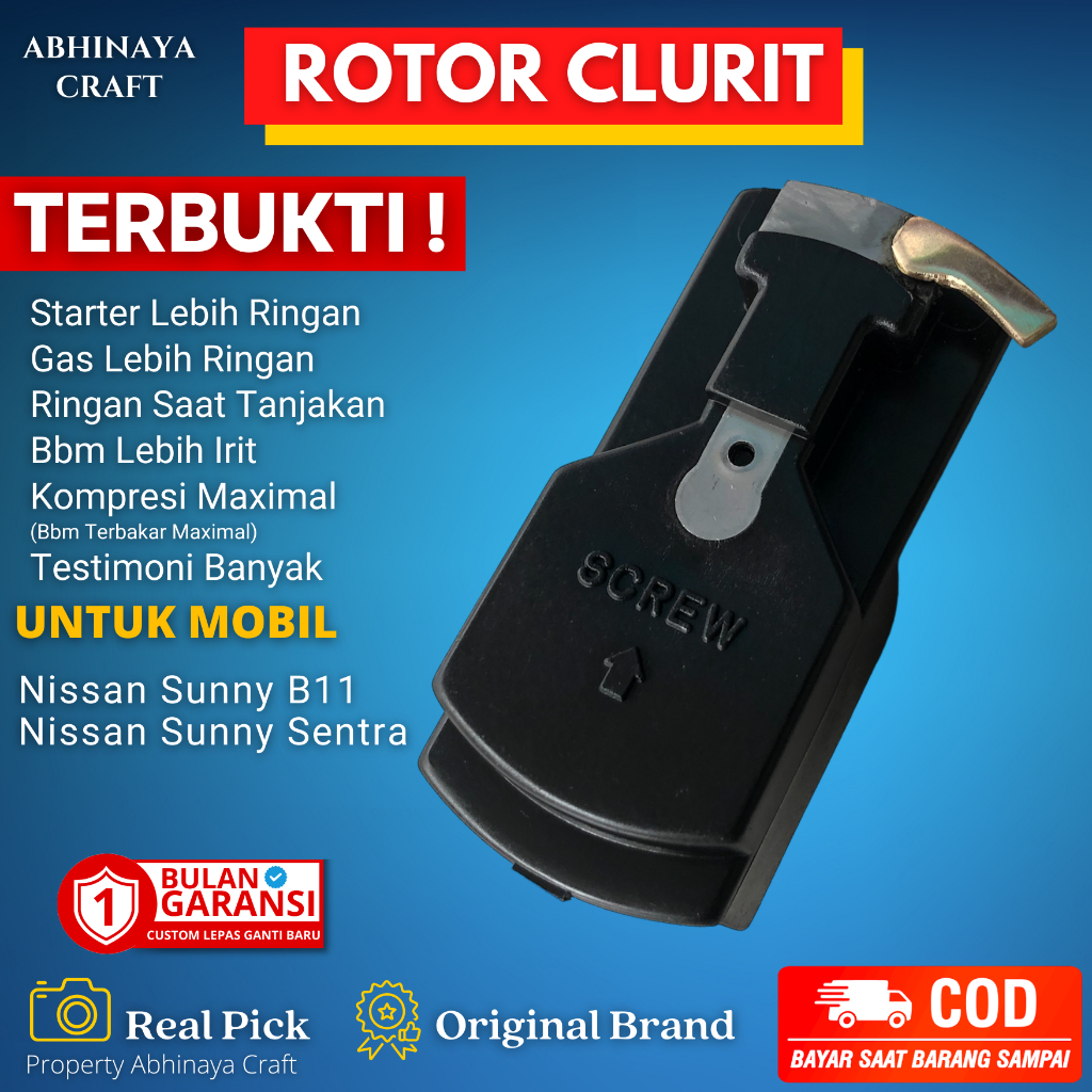 Jual ROTOR CLURIT CELURIT PACUL SPAREPART MOBIL NISSAN SUNNY B11 NISSAN ...