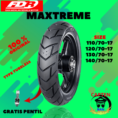 Jual Paket Ban Motor MOGE Motor Batangan FDR MAXTREME 120/70 - 140/70 ...