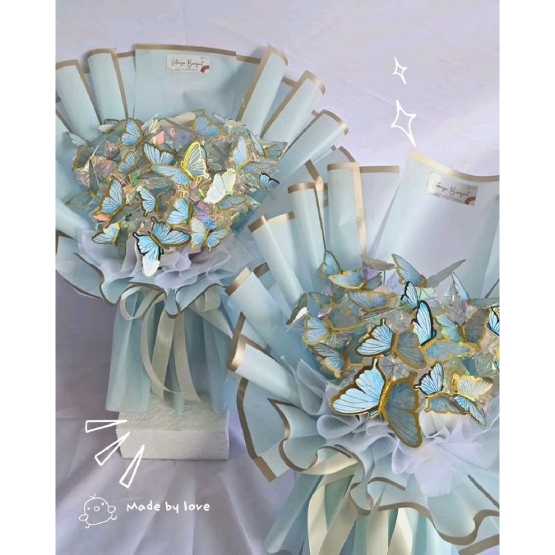 Jual ️Pika_Store ️ Butterfly Bouquet/ Buket Butterfly/Buket kupu-kupu ...