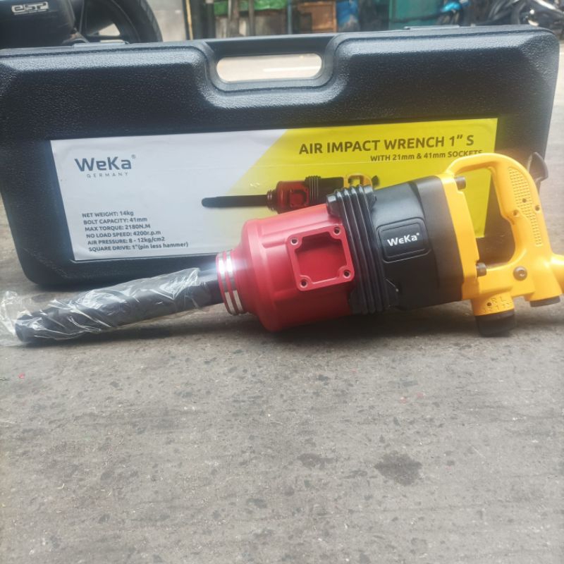 Jual air impact wrench long anvil 1" S / alat buka baut truck | Shopee ...