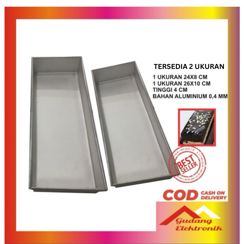 Jual Loyang Roti Brownies Tebal Kue Bolu Lapis Kotak Persegi Panjang ...