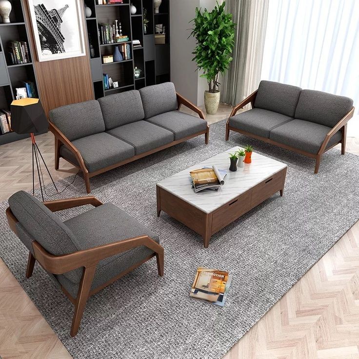 Jual NOWI SOFA SATU SET MINIMALIS SOFA TERBUAT DARI KAYU JATI SOFA ...