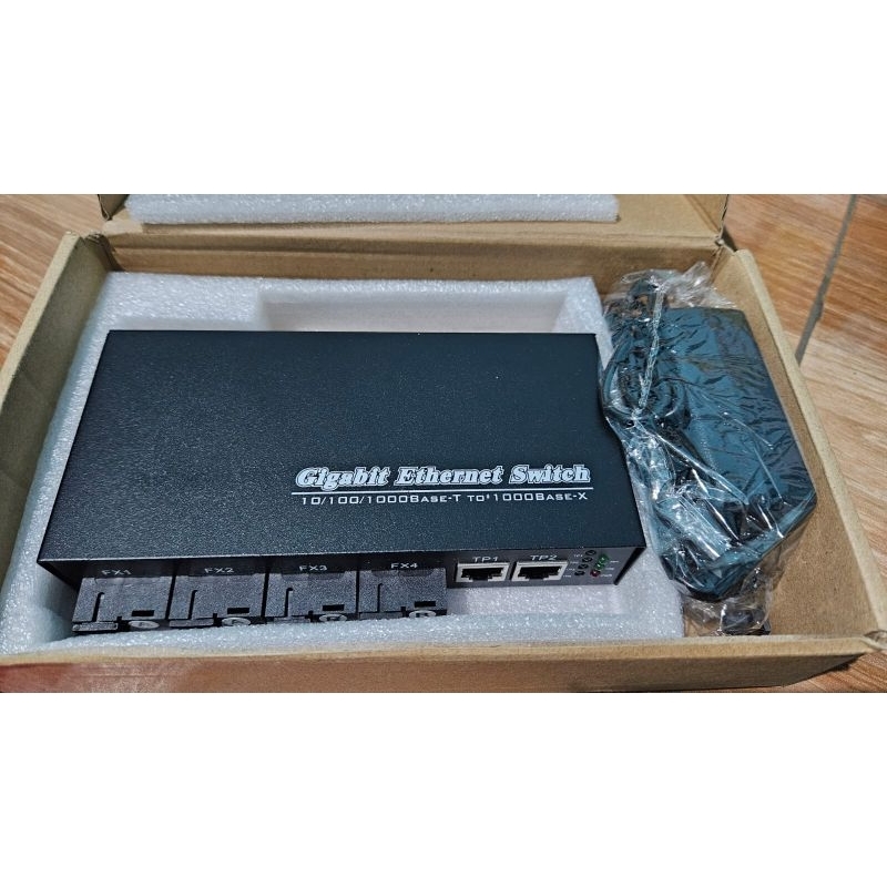 Jual Converter fo HTB fiber optic switch 4Fo 3ethernet gigabit | Shopee ...