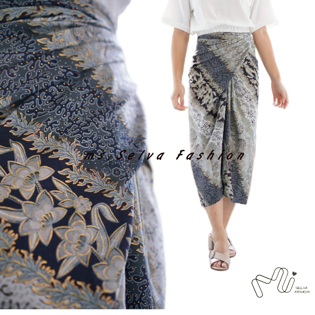 Jual Rok Lilit Batik Modern | Rok Lilit Batik Warna Pastel | Rok ...