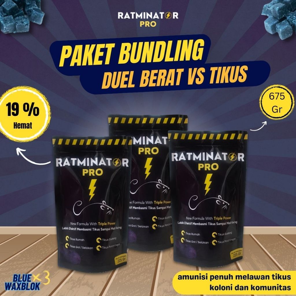 Jual RATMINATOR Racun Tikus Umpan Tikus Basmi Tikus Ampuh Efektif Mati ...