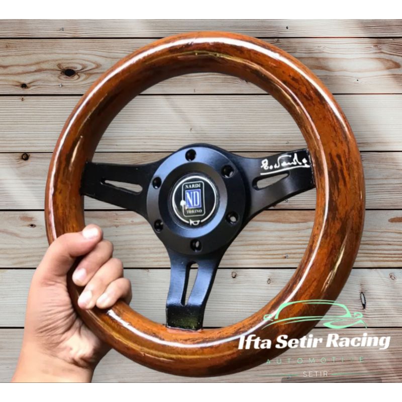 Jual Setir mobil racing kayu NARDI TORINO palang 3 | Shopee Indonesia