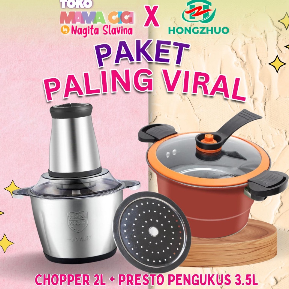 Jual Mvk TOKOMAMAGIGI PAKET PALING VIRAL Hongzhuo COD Presto Pengukus ...
