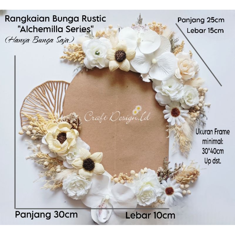 Jual Rangkaian Bunga Rustic Alchemilla Series Mahar Dekorasi Pernikahan ...