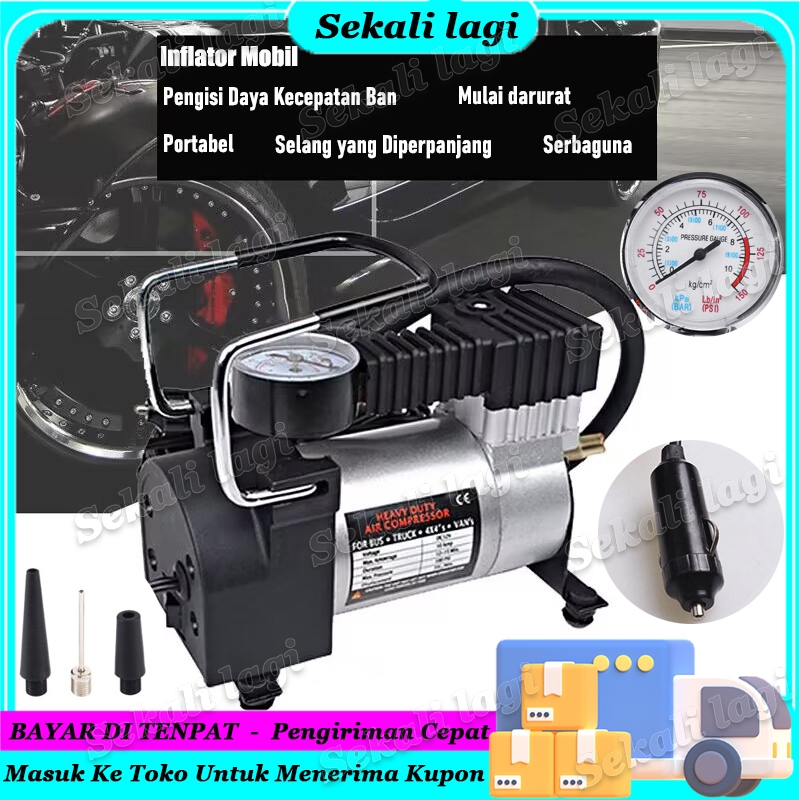 Jual Kompresor Angin Listrik Pompa Ban Mobil Motor Portable Murah Air ...