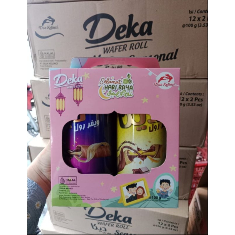 Jual Deka Wafer Roll 1 pack isi 2 kaleng - 1 Dus isi 12 pack / 24 ...