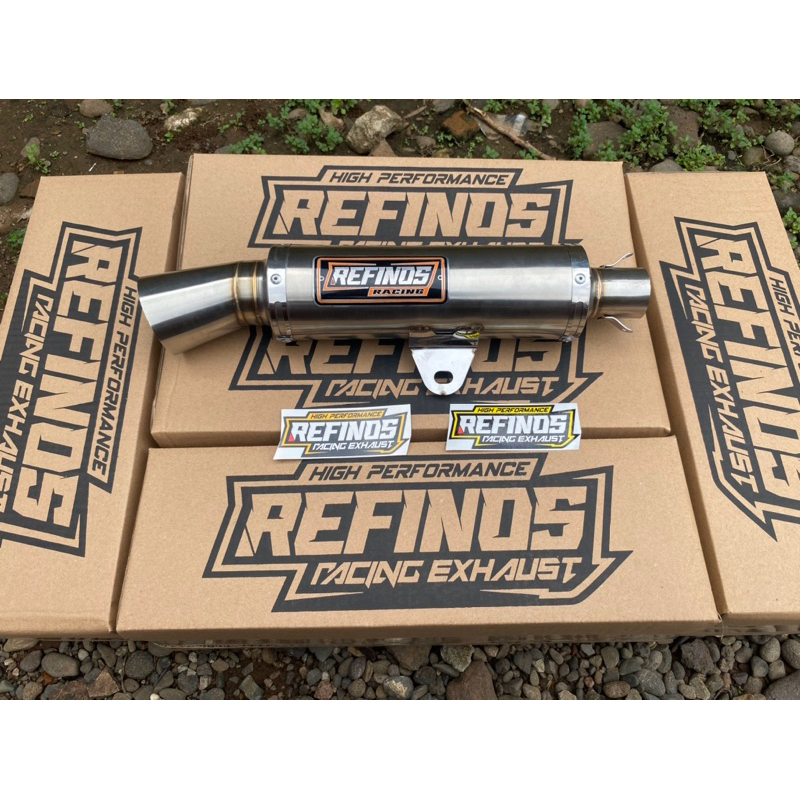 Jual Silencer Refinos Knalpot Motor Racing Samlong Inlet 38 mm Saringan ...