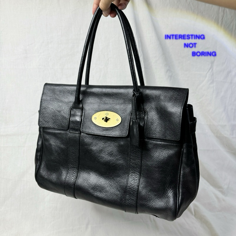 Jual Preloved Mulberry Calfskin Bayswater Black | Shopee Indonesia