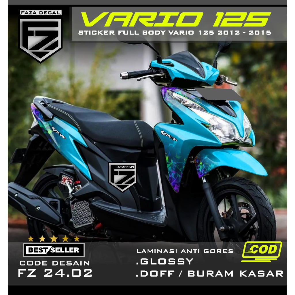 Jual (COD)Decal Vario 125 old/lama full body Poligonal terbaru ...