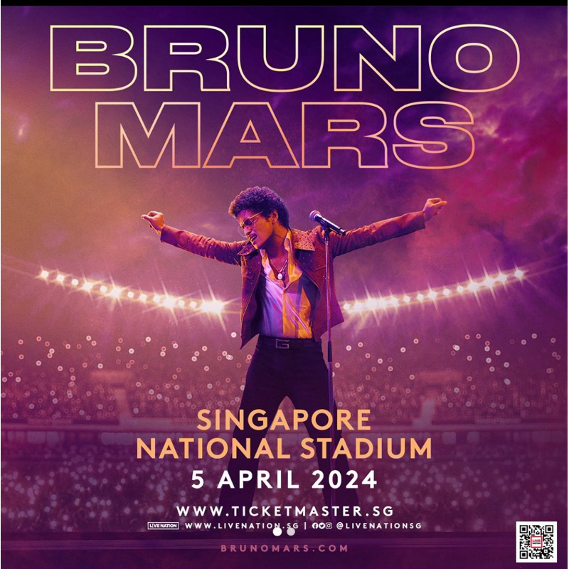 Jual Tiket konser Bruno Mars Singapore | Shopee Indonesia