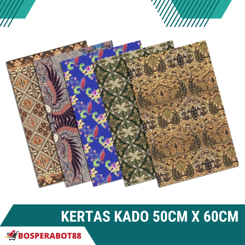 Jual KERTAS KADO 50cm x 60cm | Shopee Indonesia