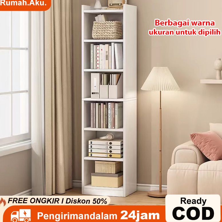 Jual Siap Kirim Rak Buku Kayu 6 Susun Rak Buku Susun Minimalis Lemari ...