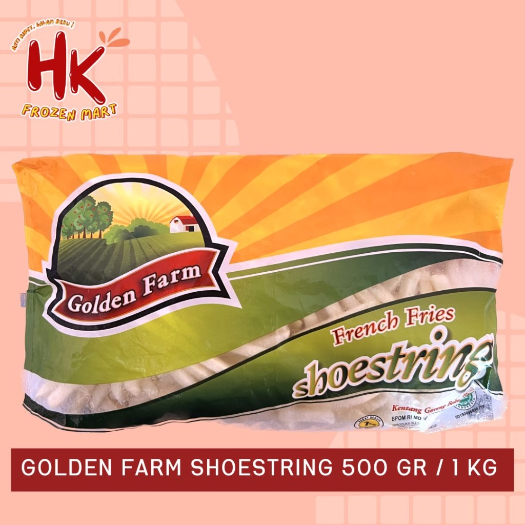 Jual Golden Farm Kentang Shoestring 500gr / 1 KG | French Fries Premium ...