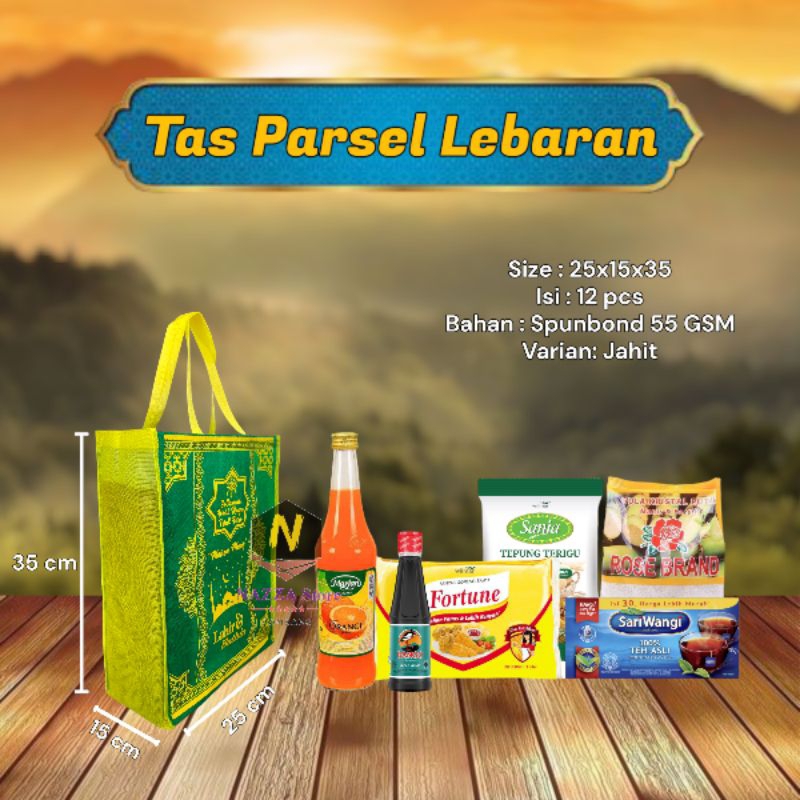Jual Tas Parcel kombinasi 25x15x35 isi 1 lusin(12 pcs) | Shopee Indonesia
