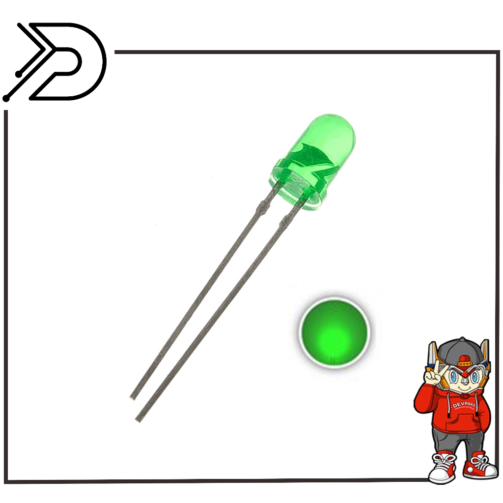 Jual LED 5mm Diode Warna Hijau | Shopee Indonesia
