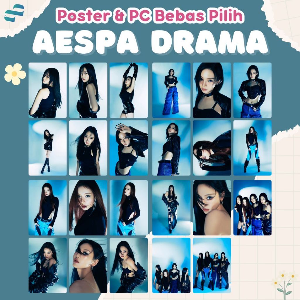 Jual Poster AESPA DRAMA | Poster Kpop A4 A5 A6 Murah Murah (Part A) | Shopee Indonesia