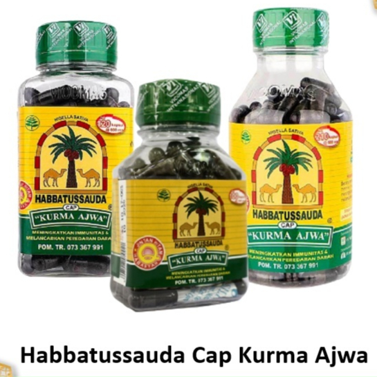 Jual Habbatussauda Cap Kurma Ajwa 100, 120, 210 Kapsul Bubuk | Shopee ...