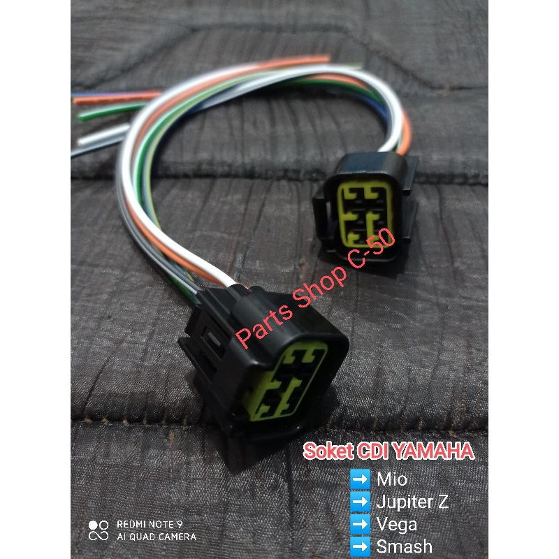 Jual Soket CDI Yamaha Mio Jupiter Z Vega ZR Smash (5 Kabel) | Shopee ...