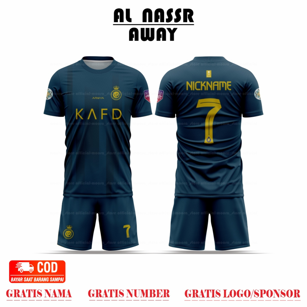 Jual Jersey Al Nassr 2023 2024 Away Premium Gratis Pasang Nama Ready