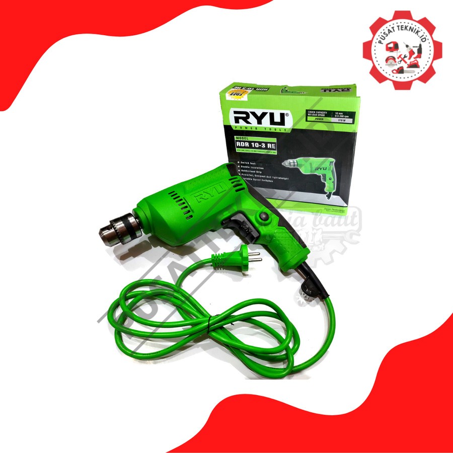 Jual Mesin Bor RYU RDR 10-3 RE/Bor Tangan RYU 10mm RDR 10-3 RE | Shopee ...