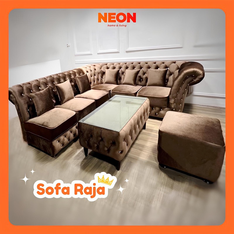 Jual NEON Sofa Raja | Sofa Sudut | Sofa L Ruang Tamu Klasik | Sofa ...